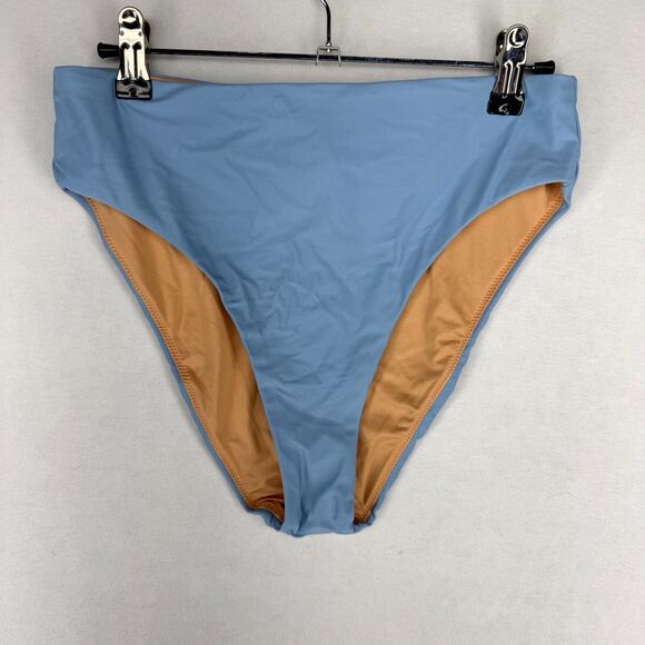 Swim | Jcrew High Rise Bikini Bottom Bathing Suit Baby Blue Ladies Size ...